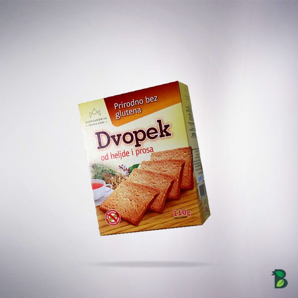 Dvopek sa heljdom i prosom 110g – Bez glutena – Bioteka Sarajevo
