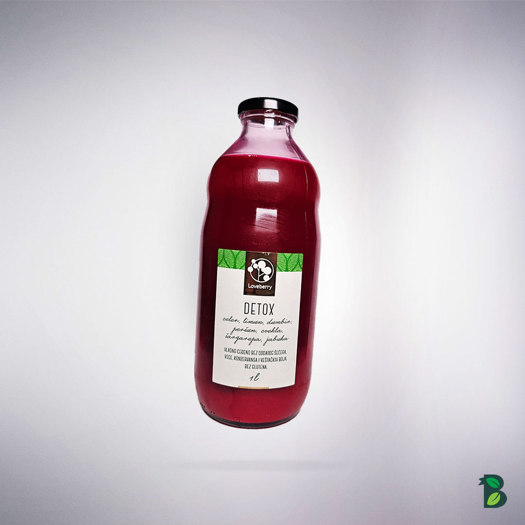 Detox sok 1000ml – Bez glutena i bez šećera – Bioteka Sarajevo