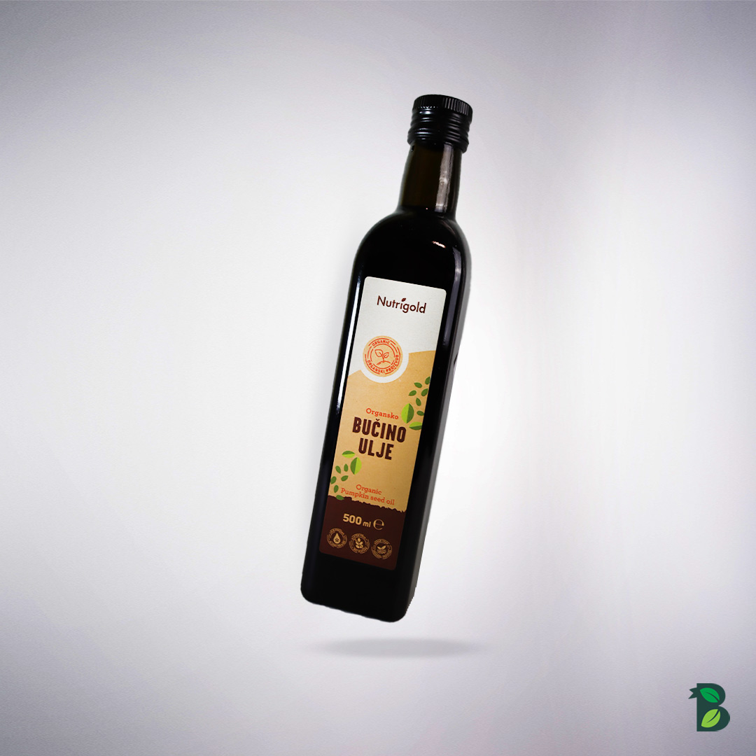 Bundevino ulje hladno cijeđeno 500ml – Organsko – Bioteka Sarajevo